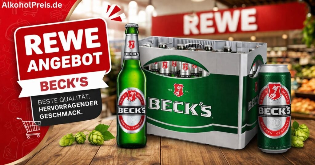 Becks Rewe Angebot: Ab 0,89 € (2026) - Alkoholpreis.de